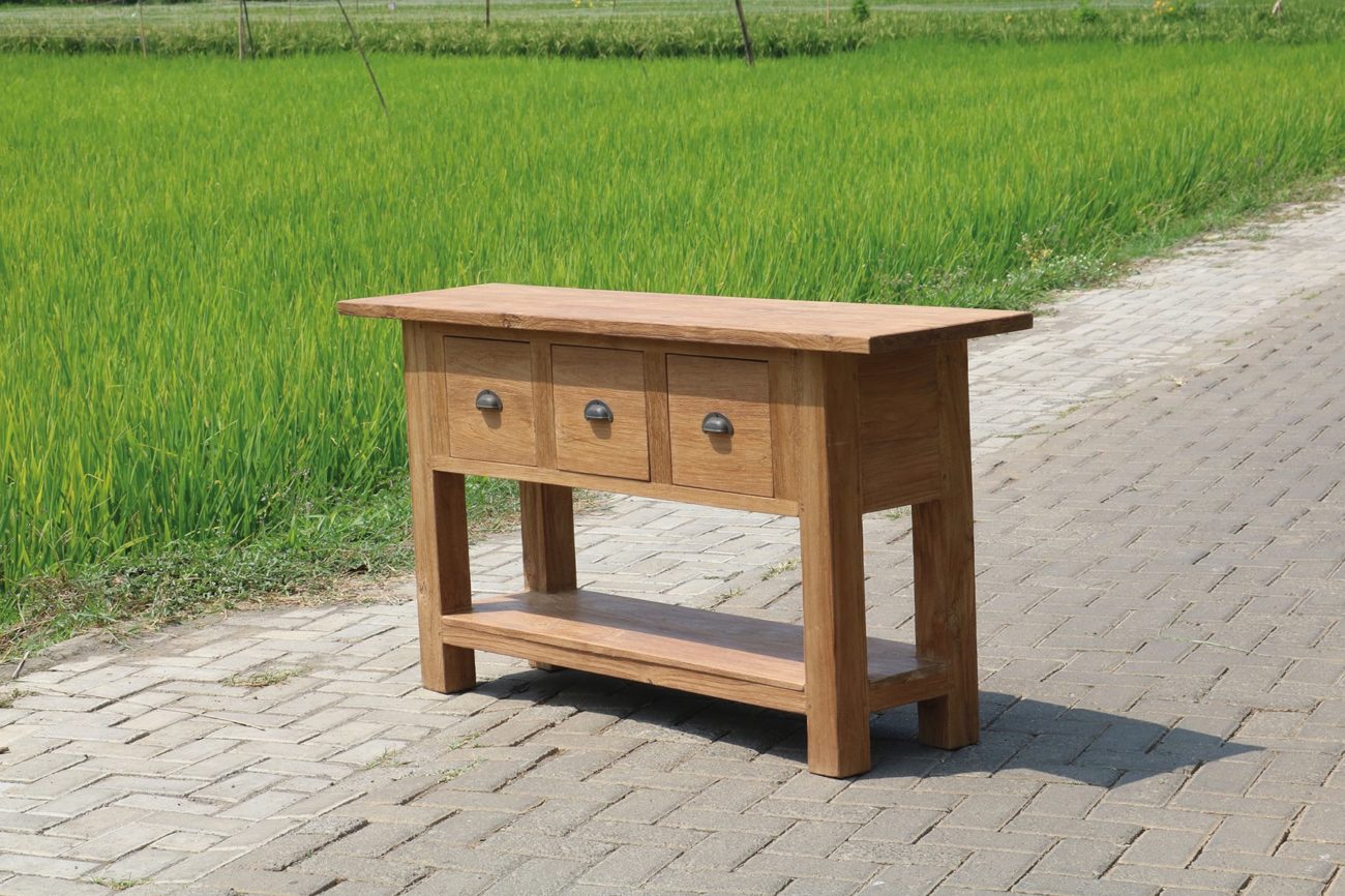 Wandtafel Corina - Teak en Wood